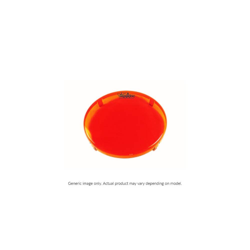 COVER LENS POLYCARBONATE 9INCH AMBER - IRONMAN 4X4