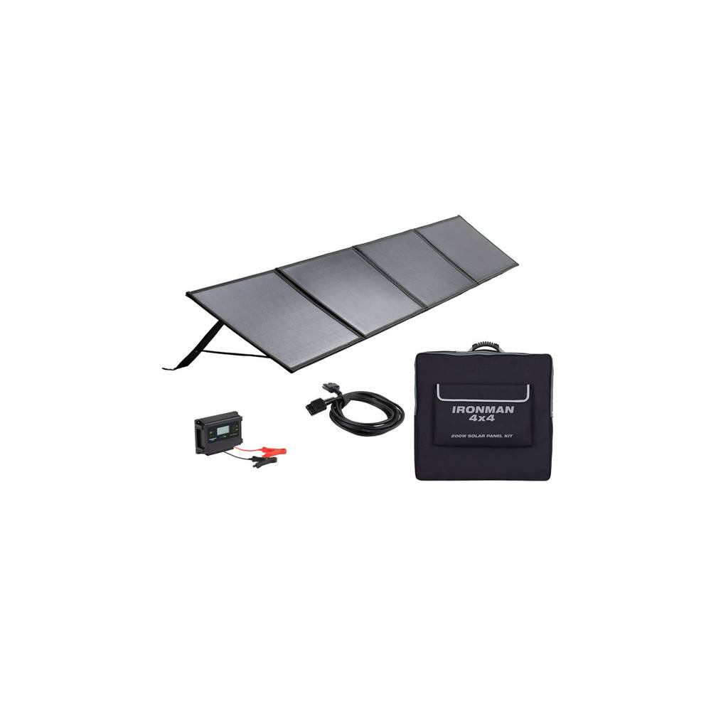 200W FOLDING SOLAR PANEL KIT - IRONMAN 4X4