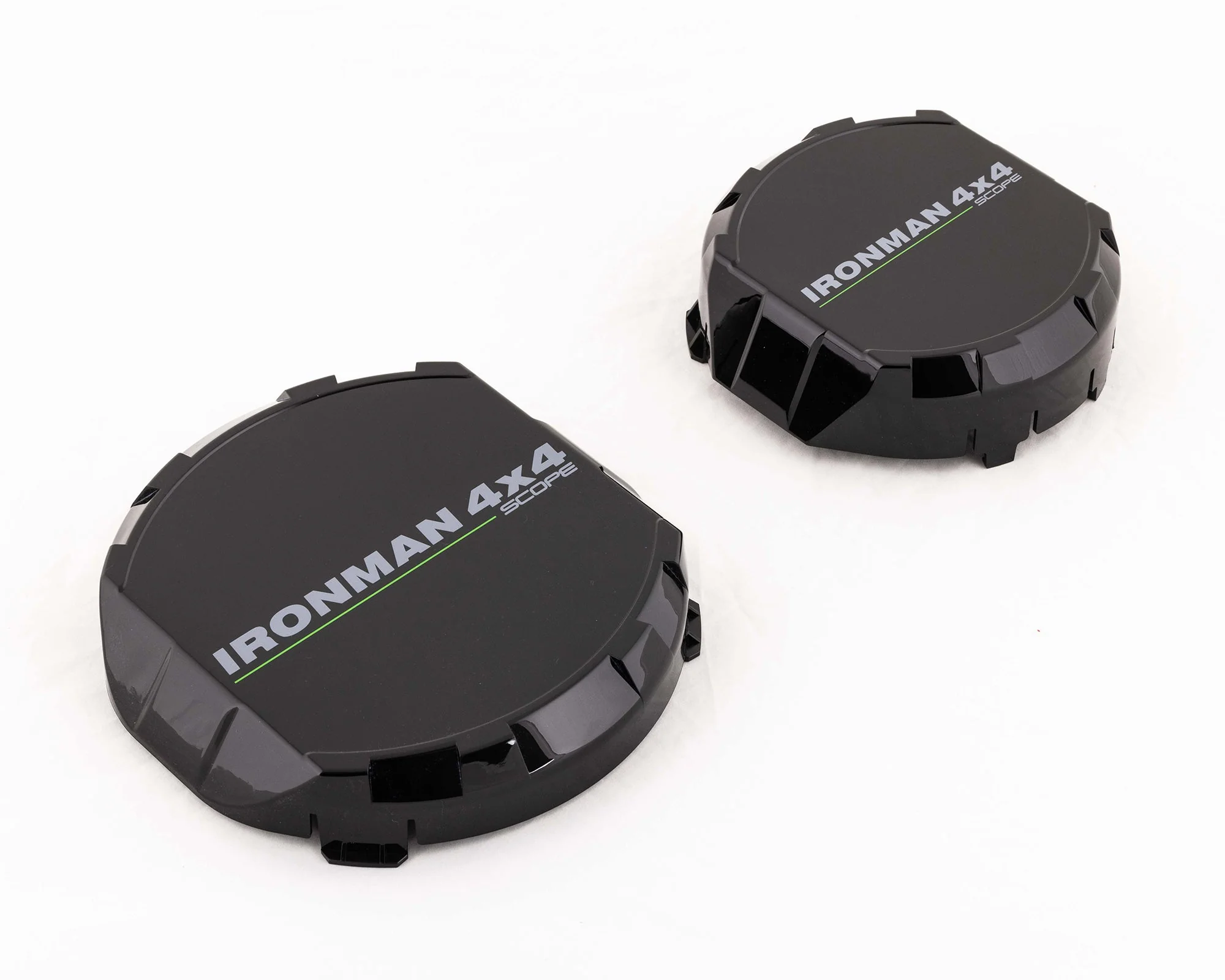 7" Scope LED Driving Light Covers (Black) - IRONMAN 4X4
