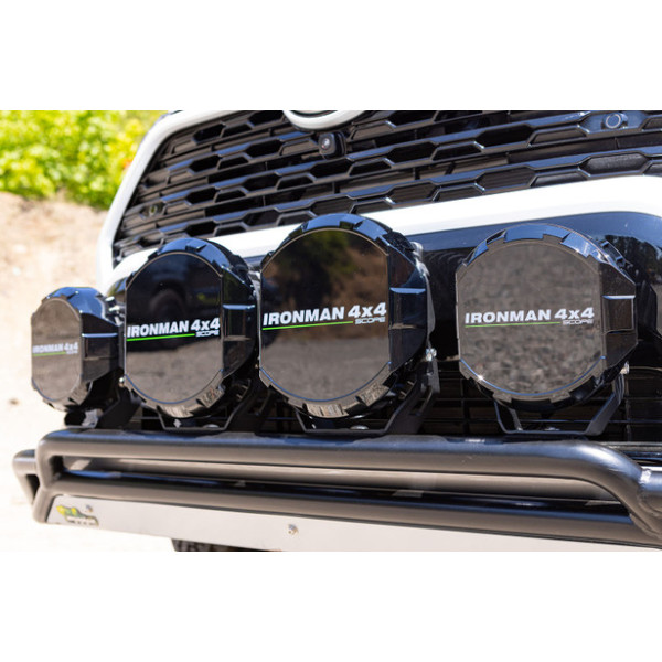 7" Scope LED Driving Light Covers (Black) - IRONMAN 4X4